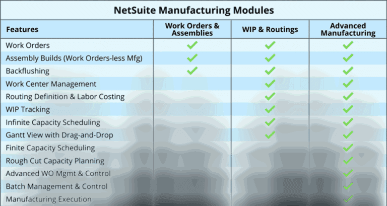NetSuite Manufacturing - Terillium